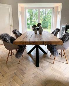 ideias de Mesa pe de ferro moveis de madeira mesas de jantar industriais móveis estilo