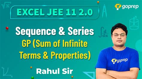 Sequence And Series Gp Sum Of Infinite Terms Class 11 Maths Jee