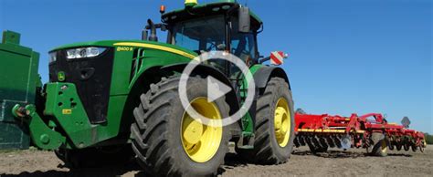 John Deere 8400R Vaderstad TopDown 400 W Uprawie Bezorkowej Pod