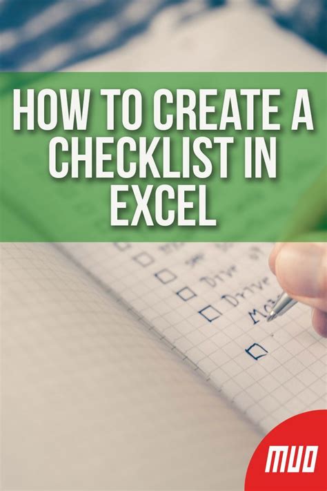 How To Create A Checklist In Microsoft Excel Artofit