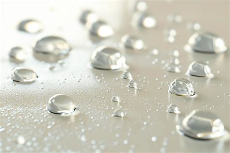 HighResolution Water Droplets on Smooth Surface | Premium AI-generated image