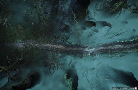 Shadowfell End Of The Bridge [animated Battlemap] [38x25] [100px Per
