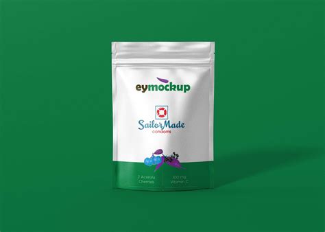 Free Paper Pouch Packaging Mockup