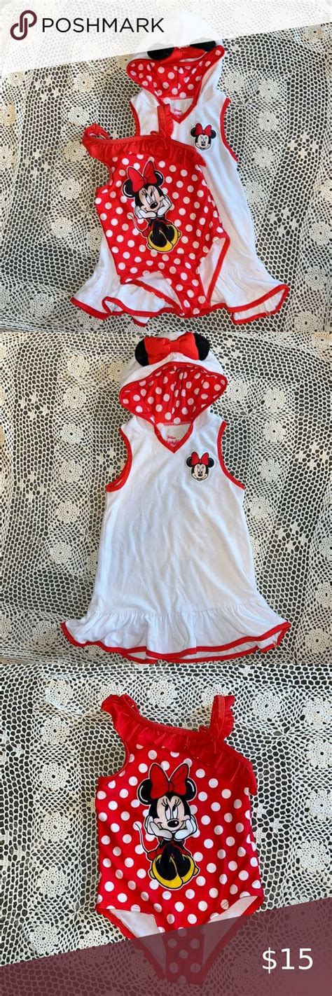 Minnie Mouse Swimsuit And Coverup Minnie Mouse Swimsuit Minnie