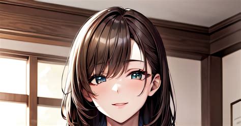 Aiイラスト 茶髪☓緑色着物の爆乳お姉さん② ユーキヒロ自己紹介読んでのイラスト Pixiv