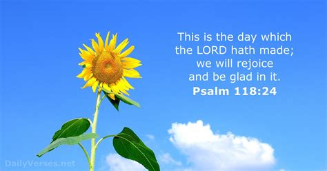 Psalm 118:24 - Bible verse (KJV) - DailyVerses.net