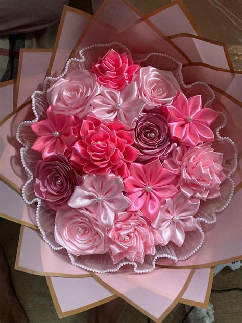 ورد الساتان 2025 Kendin Yap Kumaş çiçekler Elişi Fikirleri Kumaş çi̇çek