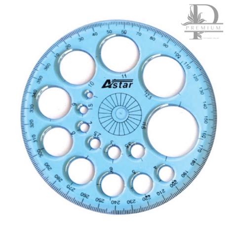 Astar 360 Degree Rounded Ruler With Hole 360 Protractor Shopee