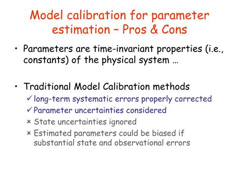 Ppt Parameter Estimation And Data Assimilation Techniques For Land