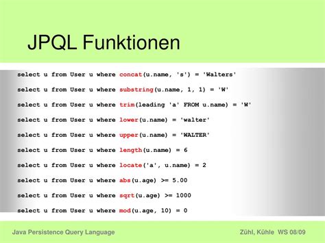 Ppt Jpql Java Persistence Query Language Powerpoint Presentation