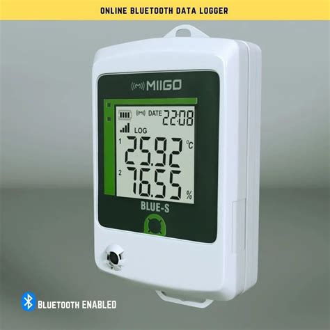 Bluetooth Humidity Temperature Data Logger With External Sensor At