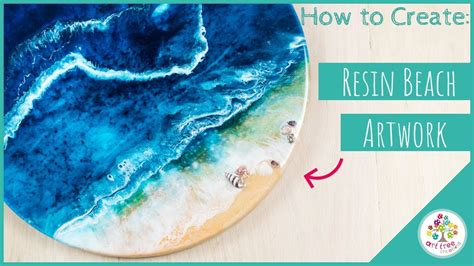 How To Create Beach Resin Artwork Youtube