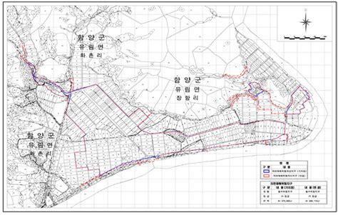 화촌 자연재해위험개선지구 변경지정 및 지형도면 고시 함양인터넷뉴스