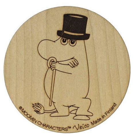 Wooden Coaster Moominpappa The Official Moomin Shop United Kingdom