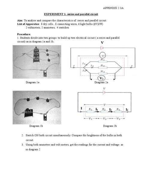 experiment seriesparallel pdf series and parallel circuits