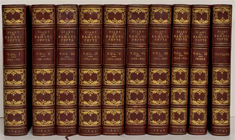 Fine Binding The Diary Of Samuel Pepys With Pepysiana Or Additional