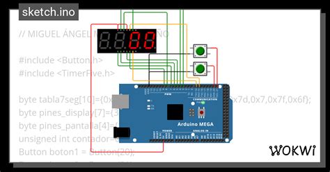 Pi Práctica 2 Apartado 6 Wokwi Esp32 Stm32 Arduino Simulator