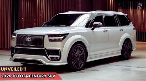 2026 Toyota Century Suv An Ultra Luxury Masterpiece With Elegant