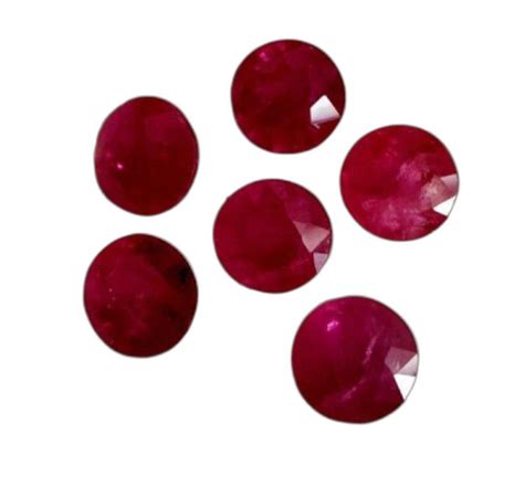 Light Red Ruby Round Size 1 0mm 10g At ₹ 2500 Carat In Jaipur Id