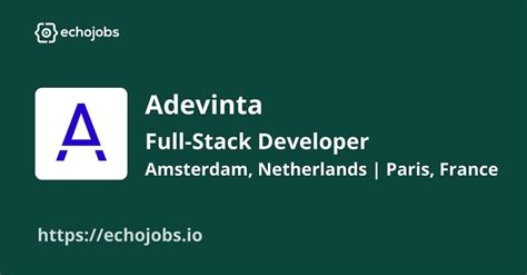 Adevinta Is Hiring Full Stack Developer Amsterdam Netherlands Paris