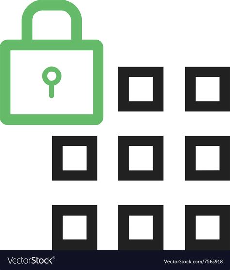 Passcode Lock Ii Royalty Free Vector Image Vectorstock