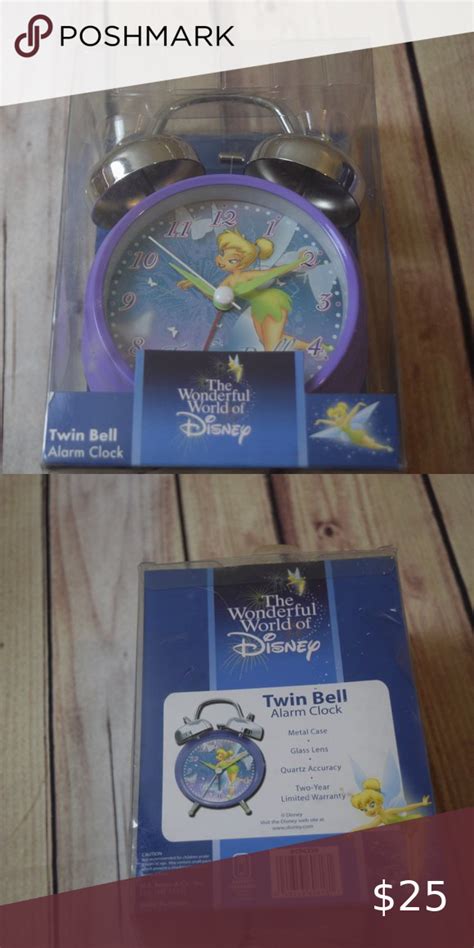 Disney Tinkerbell Twin Bell Alarm Clock