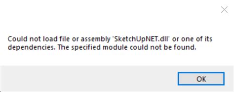 Seems Not To Work With Current Version Of Sketchup Anymore Issue 5 Moethu SketchUpNET GitHub
