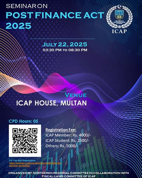 Icap 📢𝐔𝐩𝐜𝐨𝐦𝐢𝐧𝐠 𝐒𝐞𝐦𝐢𝐧𝐚𝐫 𝐏𝐨𝐬𝐭 𝐅𝐢𝐧𝐚𝐧𝐜𝐞 𝐀𝐜𝐭 𝟐𝟎𝟐𝟓 𝐌𝐮𝐥𝐭𝐚𝐧 Facebook