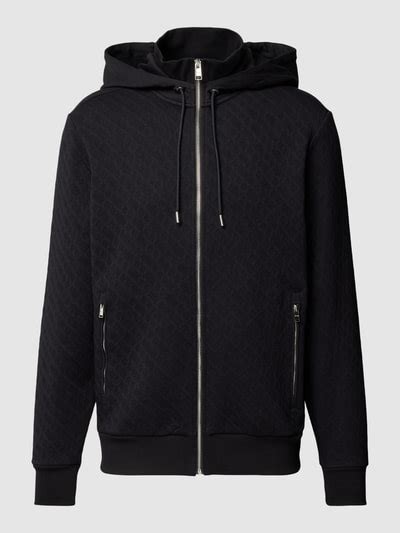 BOSS Sweatjacke mit Kapuze Modell 'Steele' (black) online kaufen