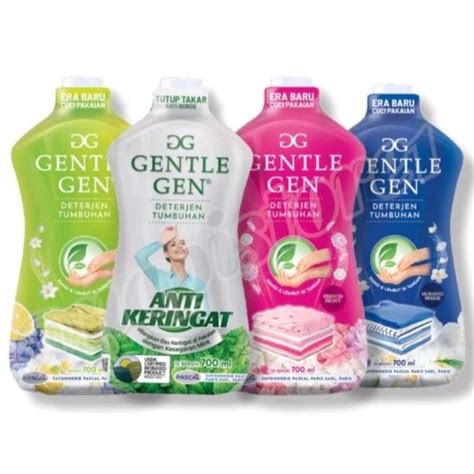 Jual Gentle Gen Deterjen Cair Konsentrat Botol 700 Ml Deterjen Tumbuhan Lebih Wangi Dan Lembut