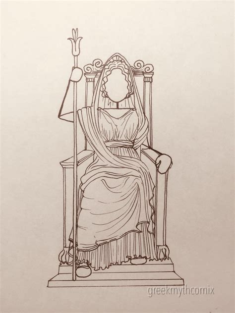 Queen On Throne Drawing