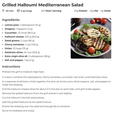 Recipes Database For Nutrition Professionals