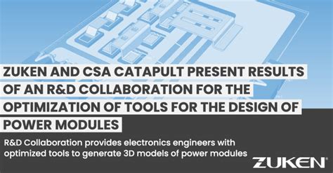 Zuken And Csa Catapult Present Results Of An Randd Collaboration For The