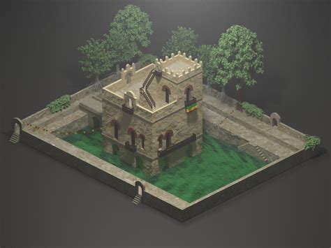 Fasil Bath Gonder Ethiopia 3d Isometric By Havokmesfin On Deviantart