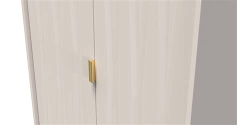 Diamond 2 Door Wardrobe Kashmir Front Carcass Colour Choice