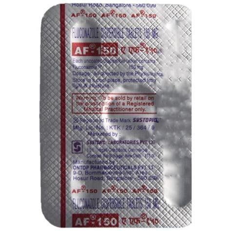 Af 150 Tablet Dt Uses Price Dosage Side Effects Substitute Buy Online