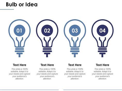 Bulb Or Idea Ppt PowerPoint Presentation Show Example Topics