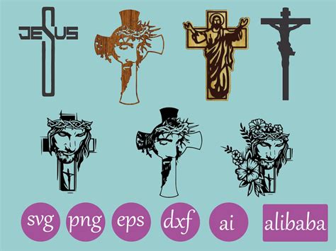 Jesus Cross Svg Crucifix Svg Christian Cross Svg Cross Svg Easter
