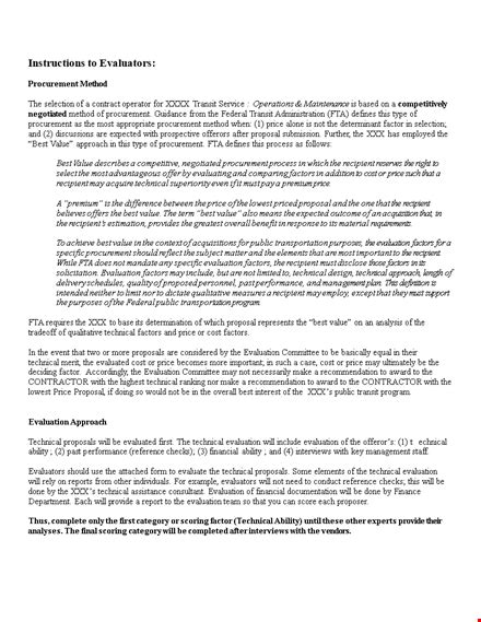 Evaluation Score Sheet Template