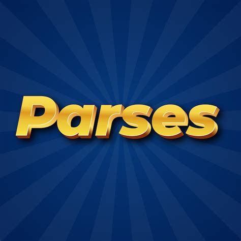 Premium Photo Parses Text Effect Gold Attractive Background Card