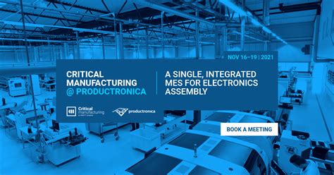 Critical Manufacturings MES To Power Fully Automated SMT Line