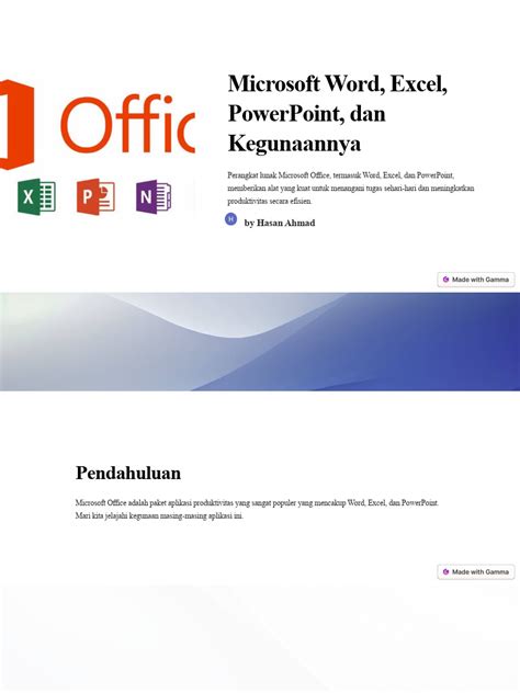 microsoft word excel powerpoint dan kegunaannya pdf