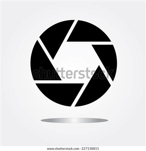 Camera Objective Iconshutter Iconcamera Isolated Camera Stock Vector