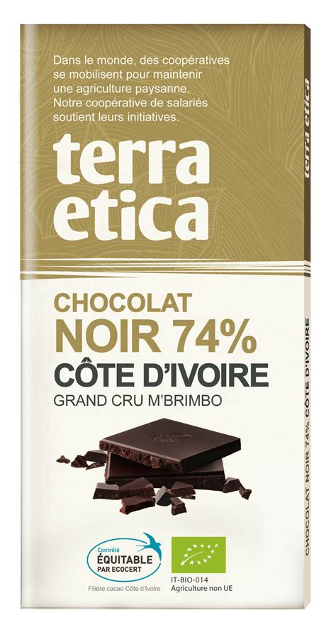 CHOCOLAT NOIR 74 GRAND CRU Terra Etica Benelux