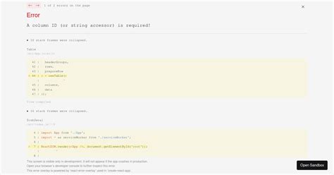 Tannerlinsley React Table Basic Codesandbox