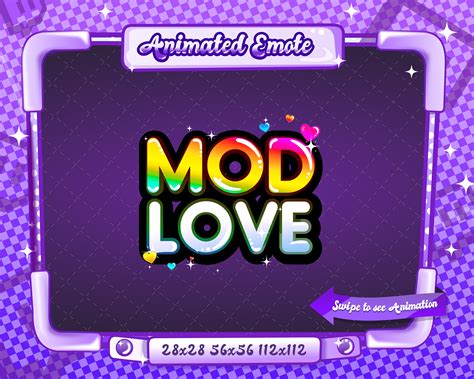 Animated Static Emote Mod Love Animated Mod Love Emote Mod Love V9