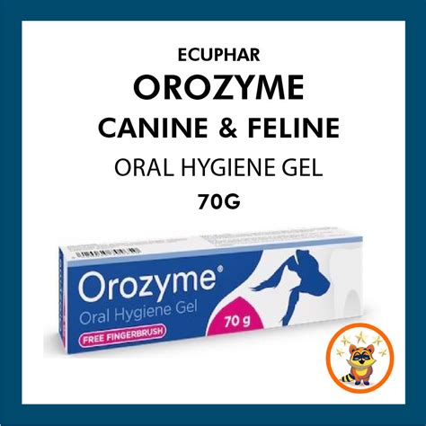 Ecuphar Orozyme Oral Hygiene Gel For Canine Dog And Feline Cat Kucing 70g