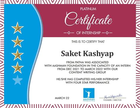 Saket Kashyap On Linkedin Internship