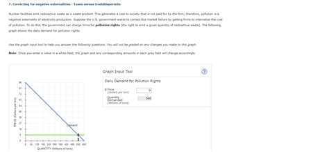 Solved 7 Correcting For Negative Externalities Taxes