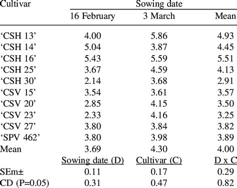 Interaction Effect Of Sowing Date With Cultivar On Grain Yield Of
